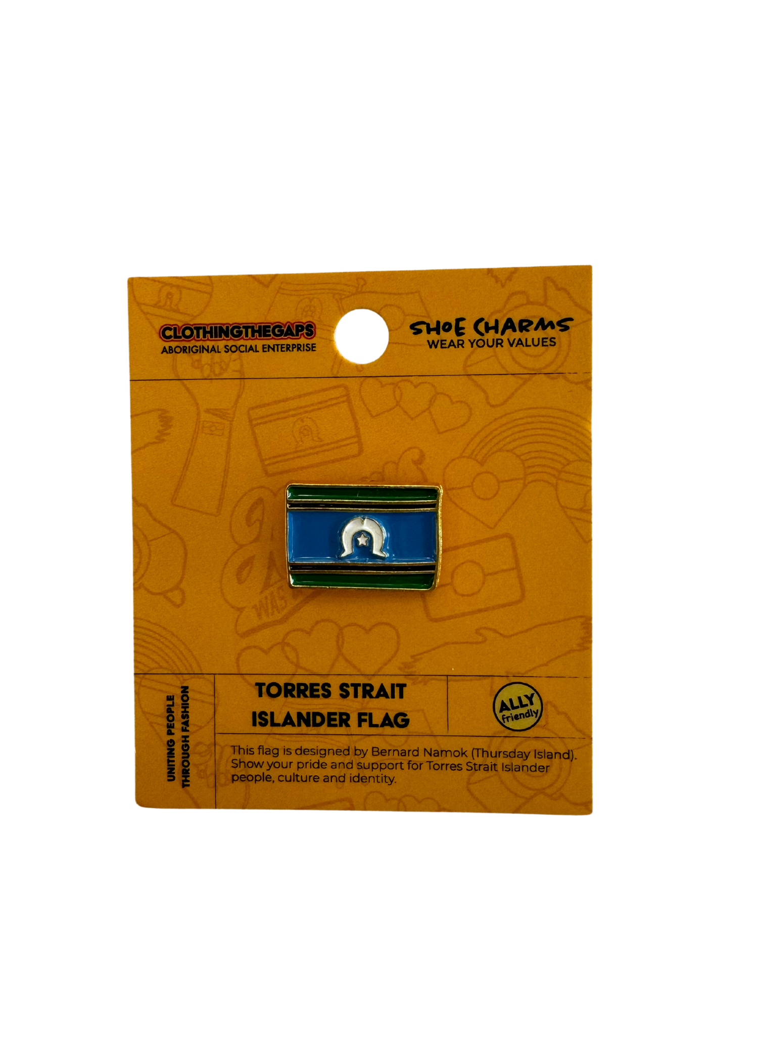 Torres Strait Islander Flag Shoe Charm – Clothing The Gaps