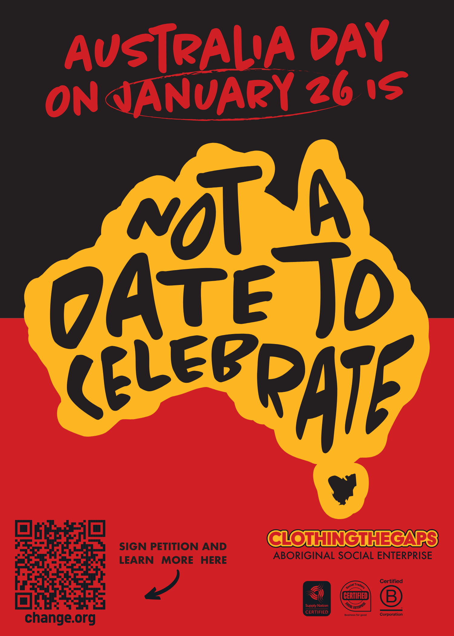 Not A Date To Celebrate Poster DIGITAL DOWNLOAD – Clothing The Gaps