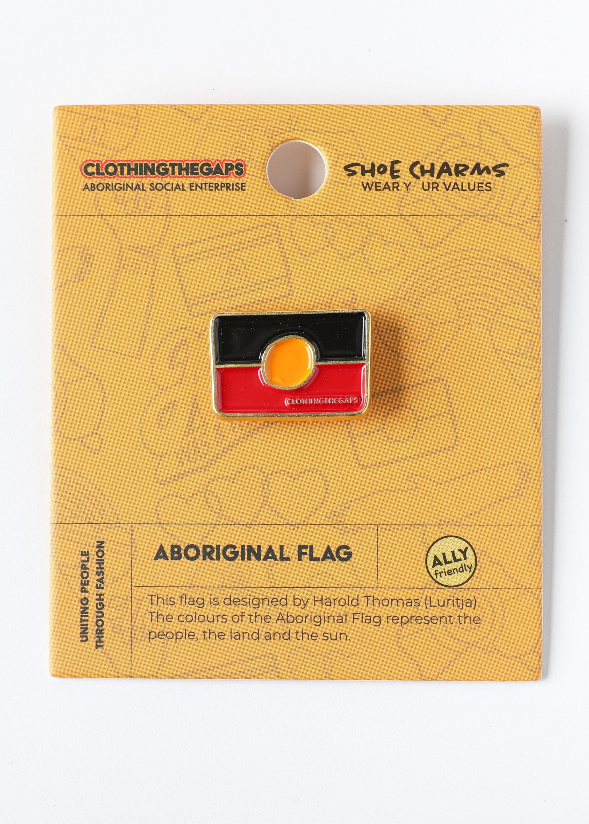 Aboriginal Flag Shoe Charm – Clothing The Gaps