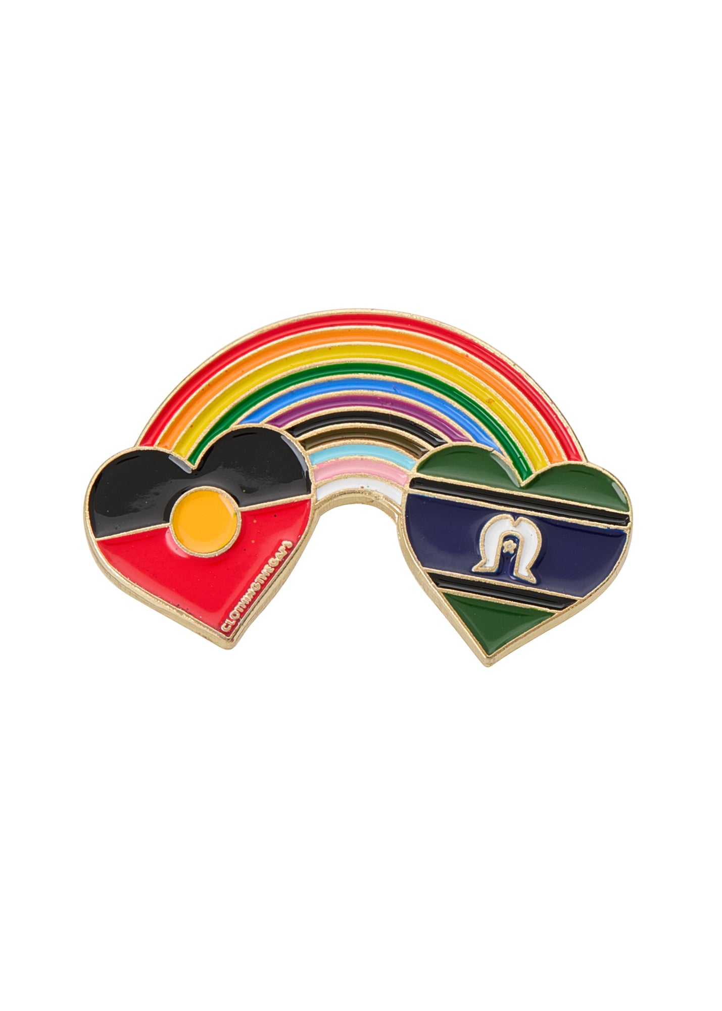 Blak Rainbow Luv Pin – Clothing The Gaps