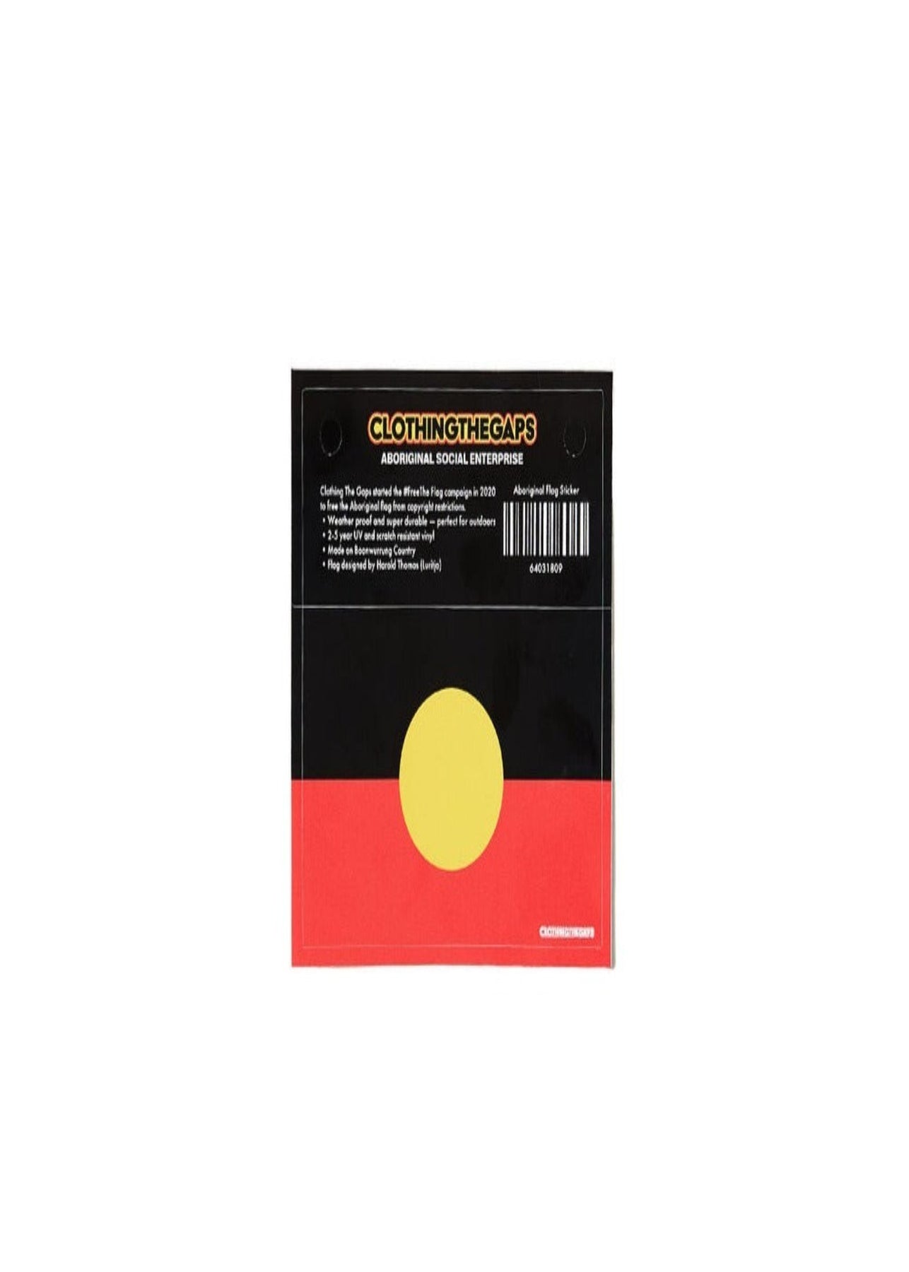Aboriginal Flag Sticker – Clothing The Gaps