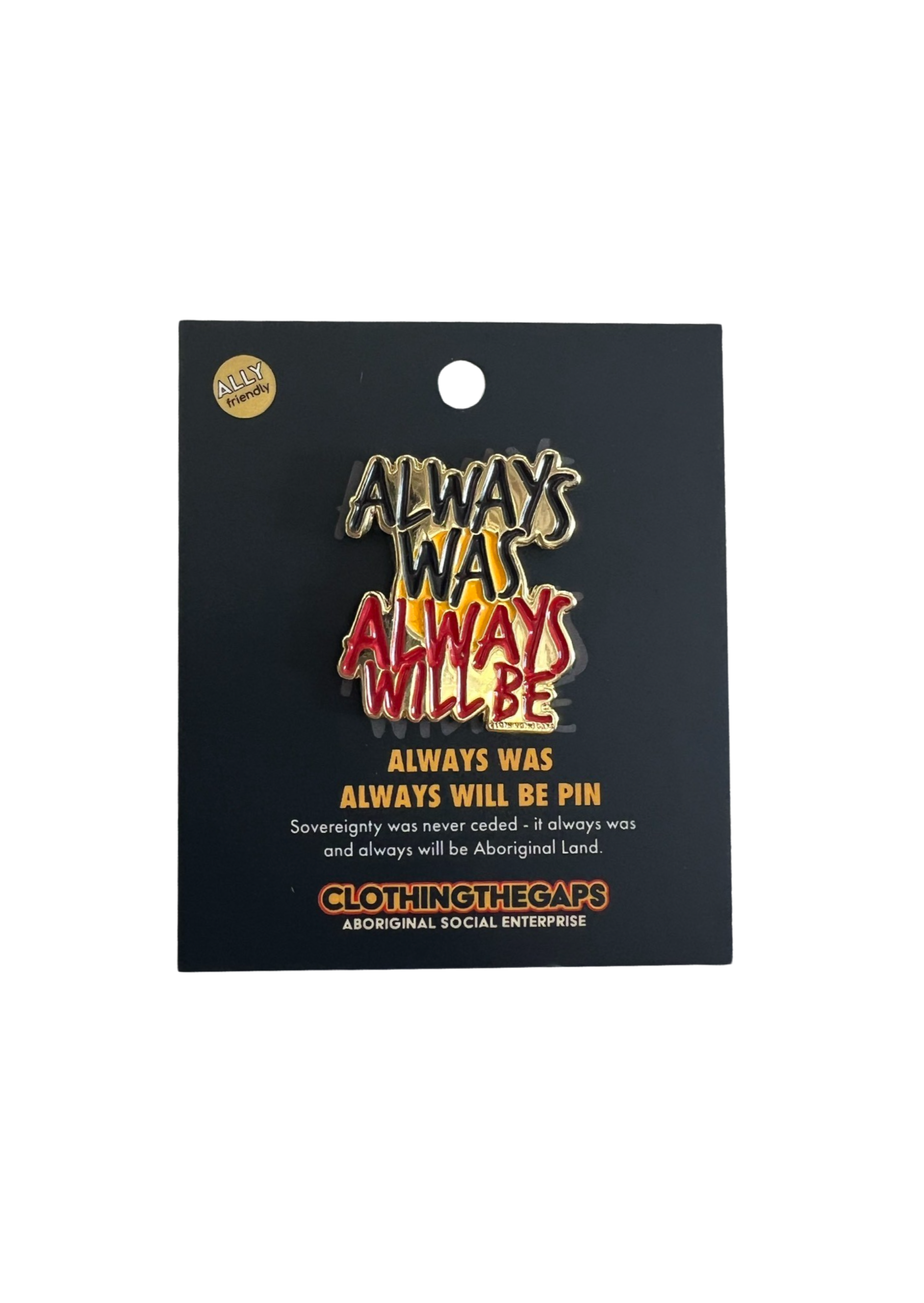 Always Was Always Will Be Pin – Clothing The Gaps