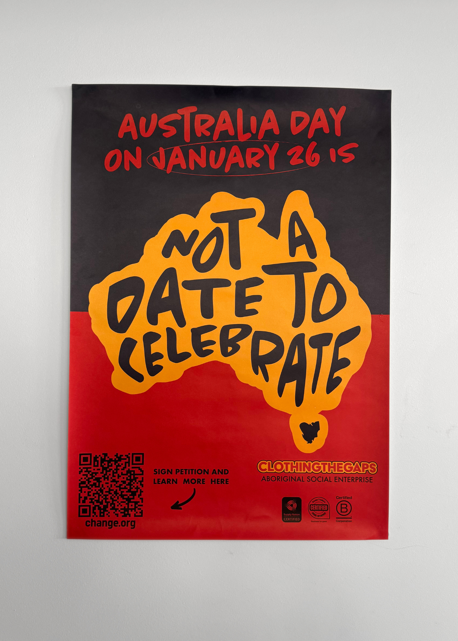 Not A Date To Celebrate A2 Poster – Clothing The Gaps
