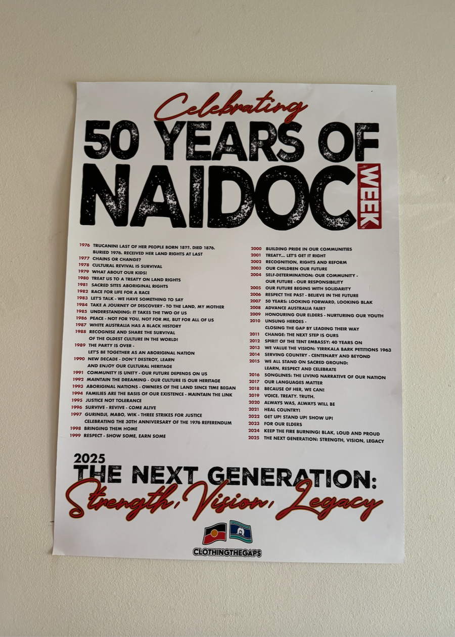 50 Years of NAIDOC Week Poster FREE DIGITAL DOWNLOAD – Clothing The Gaps