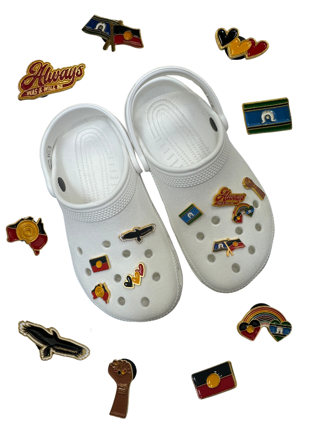 Torres Strait Islander Flag Shoe Charm – Clothing The Gaps